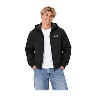 Emporio Armani Core Identity Kapuzen-Bomberjacke - - Jackets - Herren - Schwarzk - M