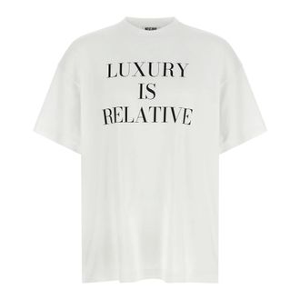 Moschino Femme, Tops, Blanc, Taille: 38 FR T-shirt imprimé