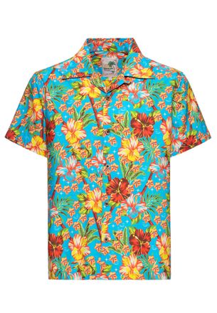 King Kerosin Herren Hawaii Hemd Hula Girl