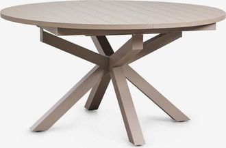 Sklum Table de jardin extensible en aluminium Barces 145-200x145 cm SKLUM Moka Brown