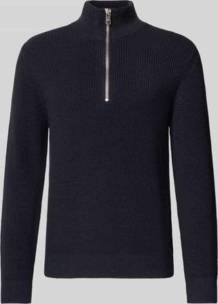 Marc O'Polo Denim Regular Fit Troyer aus reiner Baumwolle