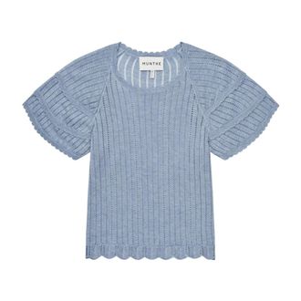 Munthe Damen, Blusen & Hemden, Blau, SGr&ouml;&szlig;e