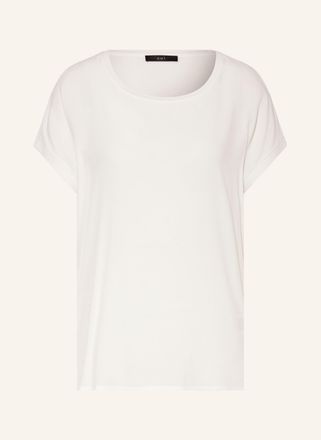 Oui Blusenshirt Im Materialmix weiss