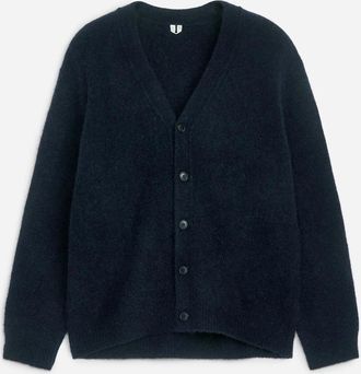 Arket Strickjacke Aus Wolle Und Alpakawolle -Blau