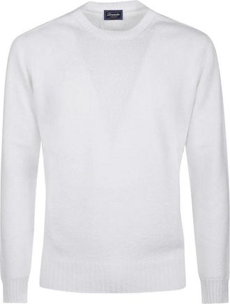 Drumohr Pull Col Rond - Blanc