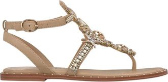 Alma En Pena Alma EN Pena, Femme, Chaussures, Beige, Taille: 38 EU Sandale Style Grec Bijou