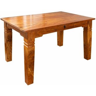 Massivmoebel24 Esstisch Akazie 140x90x76 honig lackiert oxford 0602