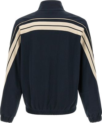 Palm Angels Palm Tree Embroidered Sweatshirt - Navy