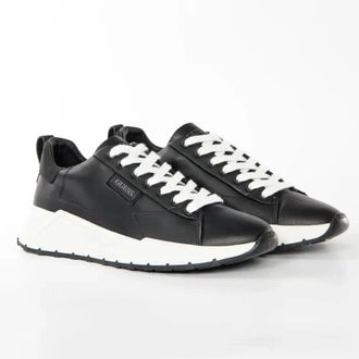 Guess Homme, Chaussures, Noir, Taille: 45 EU Panier Noir Lucca