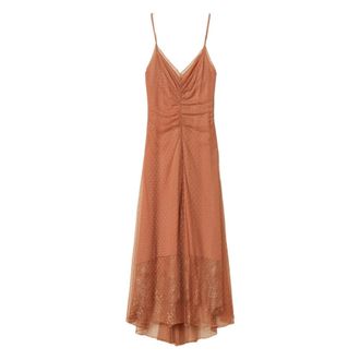 Twinset Femme, Robes, Brun, Taille: 38 FR Robe Point DEsprit