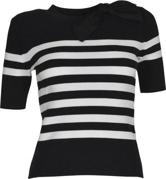 Patou Femme, Pulls, Noir, Taille: 40 FR Maille &agrave; col rond