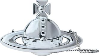 Vivienne Westwood Femme, Sacs, Gris, Taille: ONE Size 3D Orb Clutch