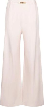 Liu Jo Femme, Pantalons, Beige, Taille: 42 FR Pantalon avec d&eacute;tails fendus