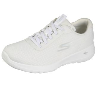 Skechers Damen Go Walk Joy-Ecstatic Sneaker, Wei&szlig;/Blau, 39.5 EU