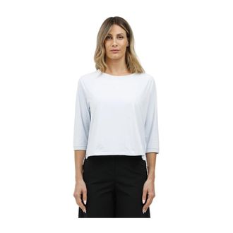 Roberto Ricci Design Dreiviertelarm-Oberteil mit Rundhalsausschnitt - - Tops - Damen - Wei&szlig; - S