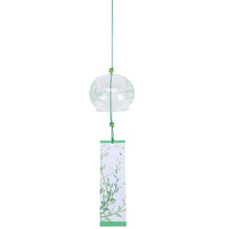 PartyKindom Japanisches Windspiel, Heimdekoration zum Aufh&auml;ngen, Glas-Windspiel, Glocke, Windglocken, japanischer Stil, Anh&auml;nger, Ornament, Festival, Dekoration (