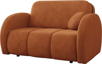 Mirjan24 Sofa Viva Comfy II mit Schlaffunktion, Zwei Sitzer Schlafsofa mit Bettkasten Polstersofa, Bettsofa/Couch, Sofagarnitur (Velo 627)