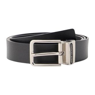 A|X Armani Exchange Homme, Accessoires, Noir, Taille: ONE Size Ceinture R&eacute;versible