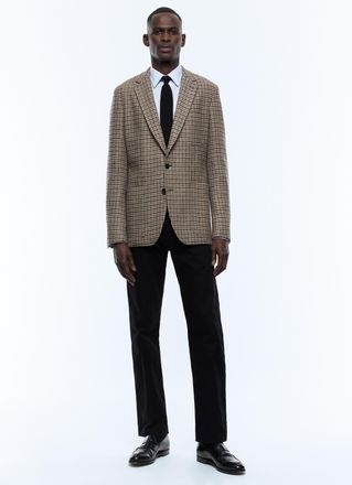 Fursac Veste en laine motif pied de poule - Taille 46 - Homme