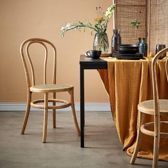 Butlers home24 Stuhl 40 x 90 x 49cm Braun/Braun