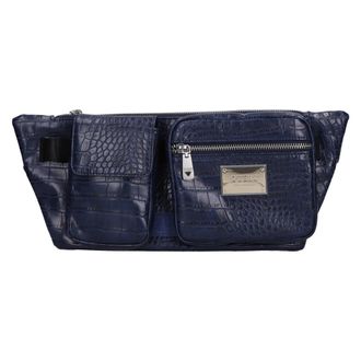 Guess Faux Leather Fanny Pack - - Bags - Herren - Blau - ONE SIZE