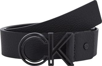 Calvin Klein Homme Ceinture Cuir, Noir (Ck Black Smooth), 115 cm