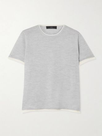 arch4 Haut En Cachemire Biologique Bicolore Selcombe - Gris