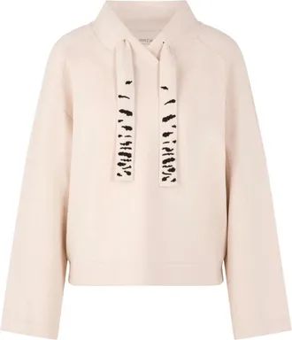 Marc Cain Femme, Sweatshirts et sweats &agrave; capuche, Beige, Taille: 44 FR SweaT-shirt ample