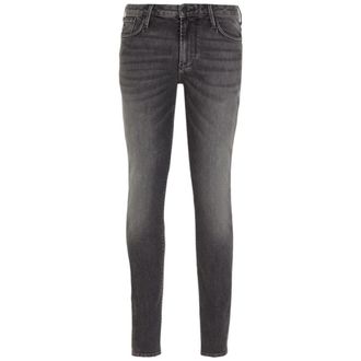 Emporio Armani J06 Slim-Fit Jeans mit niedrigem Bund - - Jeans - Herren - Schwarzk - W40