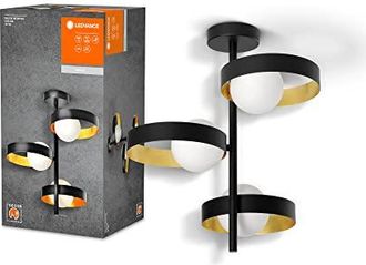 Ledvance DECOR Memphis Deckenleuchte, schwarz/gold, mit G9 Sockel für den einfachen Austausch des Leuchtmittels, kann mit einfacher oder smarter Lampe bestückt