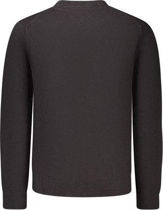 Tommy Hilfiger Logo-Embroidered Cotton Sweatshirt - Black
