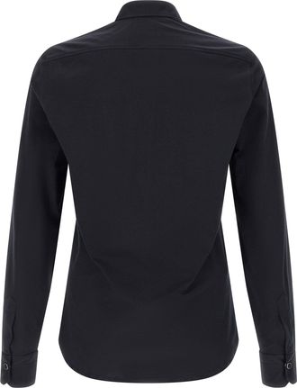 Kiton Cotton Overshirt Shirt - Black