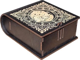 Generic Tarot-Kartenbox,Aufbewahrungsbox Kleinigkeiten - Holzschmuckkasten Zur Aufbewahrung Von Orakelkarten T&auml;glich Meditation Zubeh&ouml;r Hexendekor