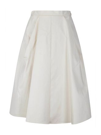 Msgm M. S.G. M. Jupe Midi - Beige