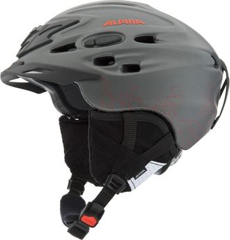 Alpina Skihelm Alpina SCARA L.E. in versch. Designs und Größen Modell 2014/15, Farbe:titanum-red matt;Größe:52-56