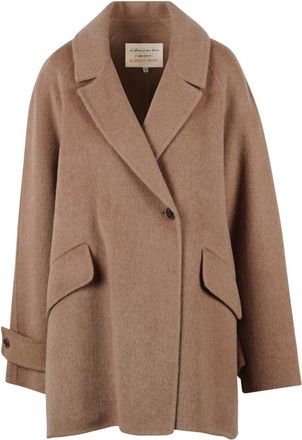 Alessia Santi Femme, Manteaux, Brun, Taille: 40 FR Caban