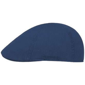 Stetson Texas Cotton Flatcap UV Schutz 40+ Unifarbene Schirmm&uuml;tze Fr&uuml;hjahr Sommer blau XL (60-61 cm)