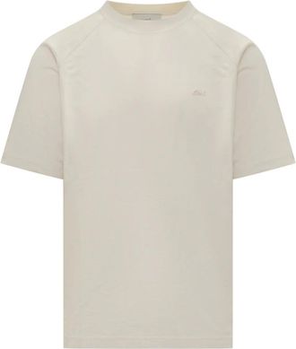 Ami Homme, Tops, Blanc, Taille: S T-shirt ras du cou en coton