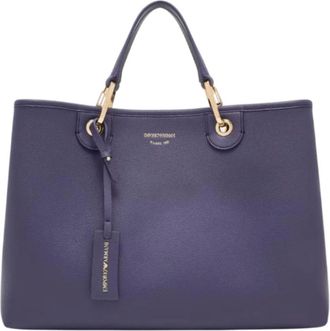 Emporio Armani Femme, Sacs, Violet, Taille: ONE Size Sac shopper Medium MyEA avec imprimé cerf