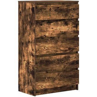 vidaXL vidaXL Kommode Rauchs&auml;ule 60x36x103 cm Holzwerkstoff