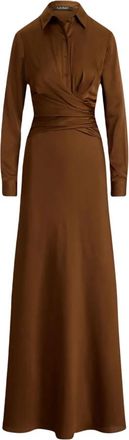 Ralph Lauren Woven-Slim-Kleider - - Dresses - Damen - Braun - XS