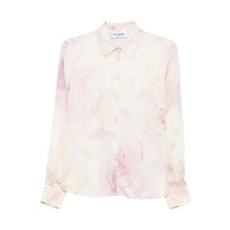 Blugirl Femme, Blouses et Chemises, Rose, Taille: 44 FR Chemise &agrave; imprim&eacute; floral
