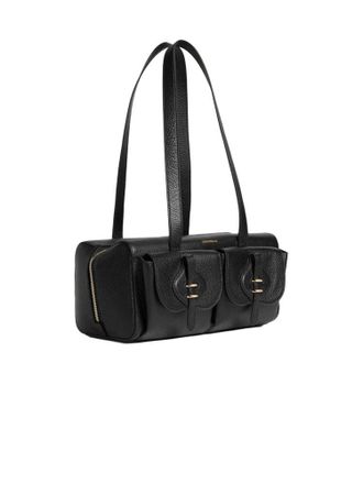 Coccinelle Womens Shoulder Bag Black Bovine Leather - Shoulder-Bags