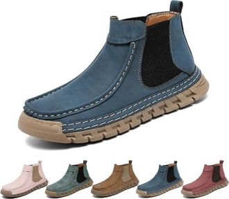 Generic Chaussures orthop&eacute;diques antid&eacute;rapantes pour femme, faites &agrave; la main, confortables, l&eacute;g&egrave;res, mi-hautes, bottines de randonn&eacute;e, chaussures de marche r&eacute;