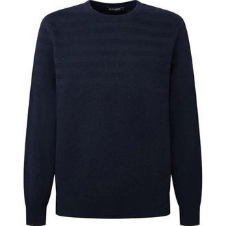 Hackett Hbone Texture Pullover - - Knitwear - Herren - Blau - XL