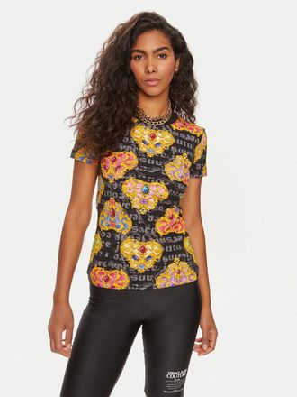 Versace Jeans Couture T-Shirt 76HAH6B8 Schwarz Slim Fit