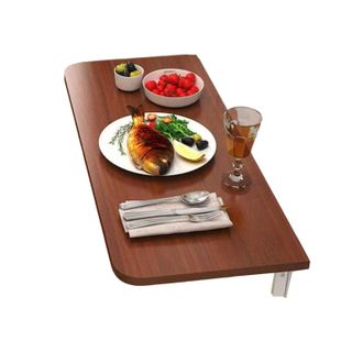 Generic An Der Wand Montierter, Zusammenklappbarer Computertisch, Schwebendes Aufbewahrungsregal Aus Holz, Zusammenklappbarer Kleiner Esstisch, Tragf&auml;higkeit 