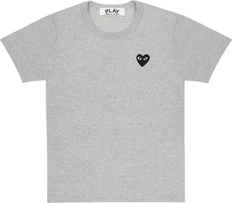 Comme Des Gar&ccedil;ons Femme, Tops, Gris, Taille: 40 FR Small Heart Play T-Shirt