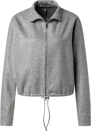 Windsor Femme, Vestes, Gris, Taille: 38 FR Veste zipp&eacute;e en jersey de laine