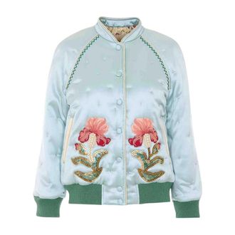 Valentino Garavani Bestickte Bomberjacke - - Jackets - Damen - Blau - S